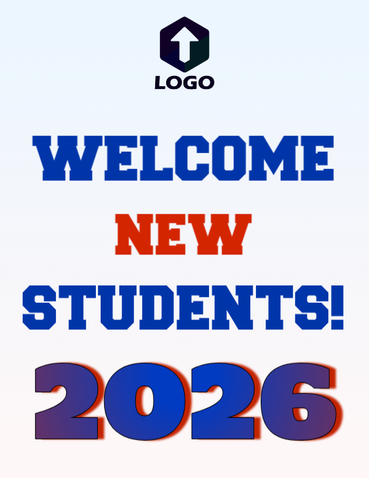 White Professional Welcome Students 2025 School Year Banner Flyer Back ...