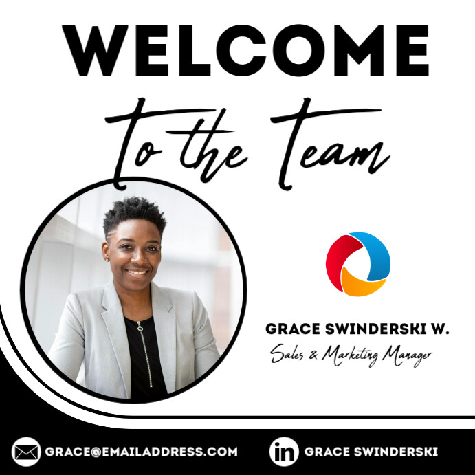 Plantilla de White Professional Welcome-to-the-team-design-template ...