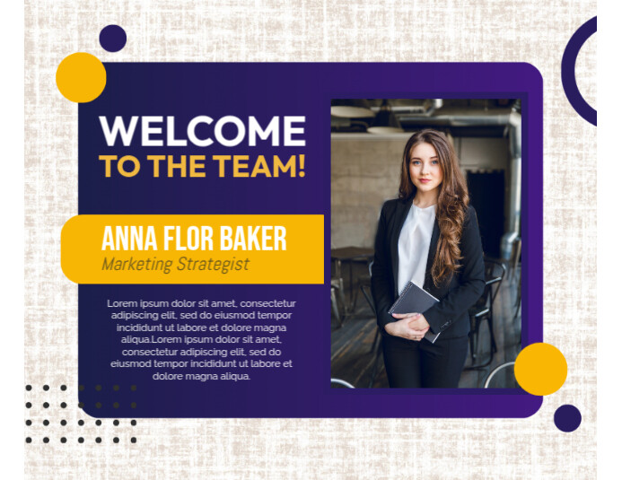 White Professional Welcome To The Team Flyer (us Letter) Template ...