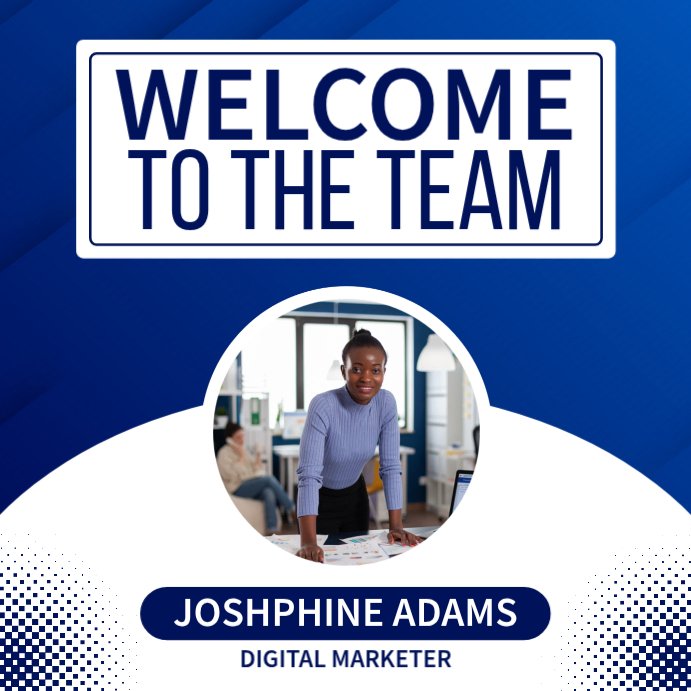 White Professional Welcome To The Team Instagram Post Template ...