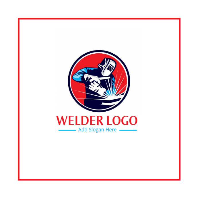 White Professional Welder Logo, Welder Logo, Welder Logo Design, Welder ...
