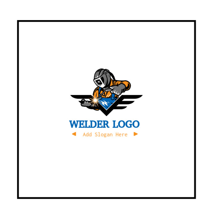 White Professional Welder Logo, Welder Logo, Welding Logo, Welding Logo ...