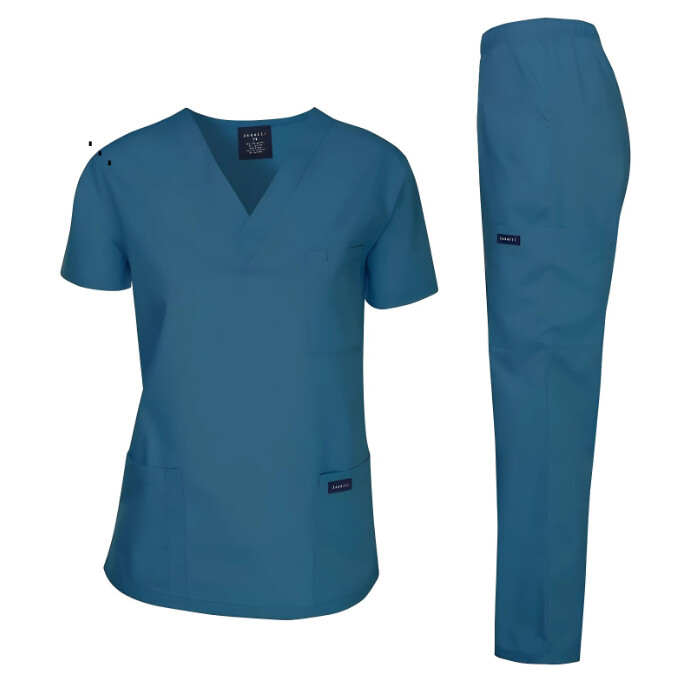 White Professional Women's Medical Scrubs Uniform And Men's Medical ...