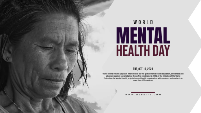 White Professional World Mental Health Day Twitter Post Template ...