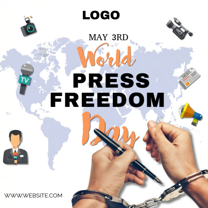 Copy of White Professional World Press Freedom Day Celebration ...