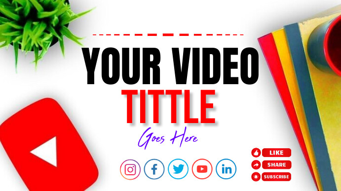 White Professional Youtube Thumbnail Template | PosterMyWall