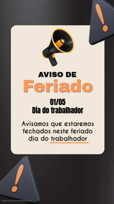 Plantilla de White Profissional Aviso De Feriado História Do Instagram ...