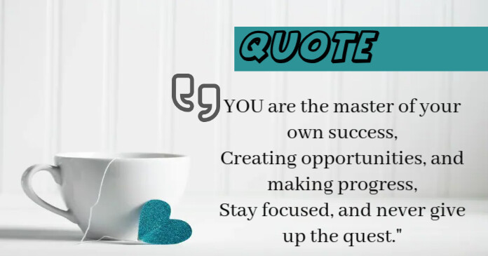 White Quote Facebook Shared Image Template | PosterMyWall