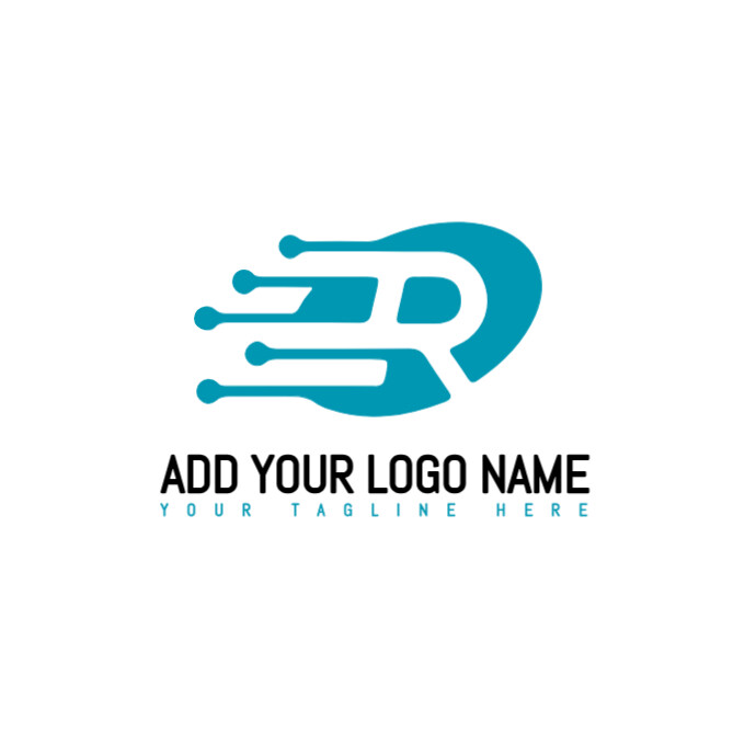 White R Logo/tech/system/business/brand/unique/icon/sign/identity ...