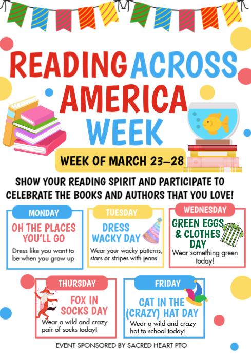Copy of White Reading Across America Week A4 | PosterMyWall
