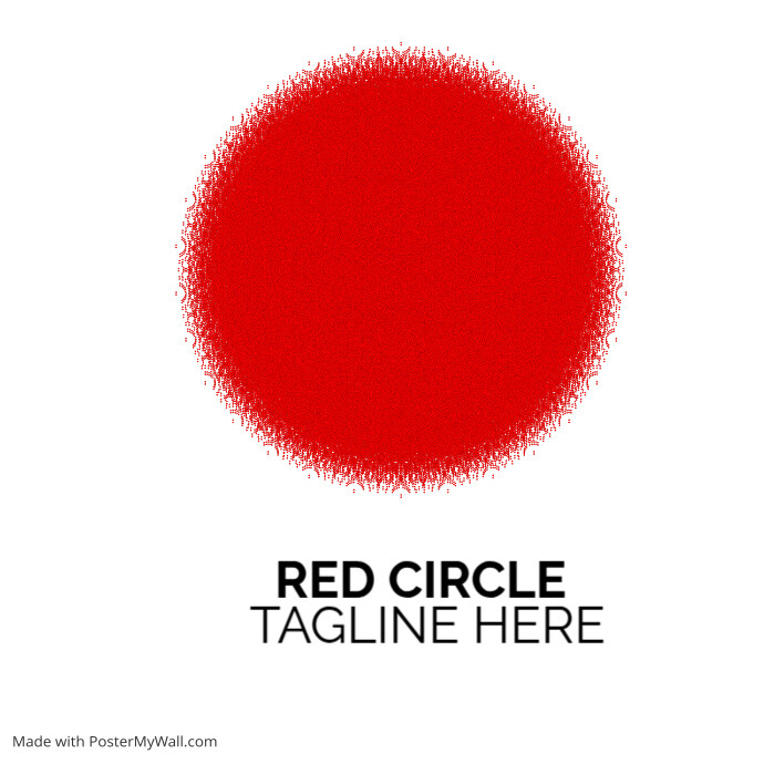 Modèle White Red Circle Logo | PosterMyWall