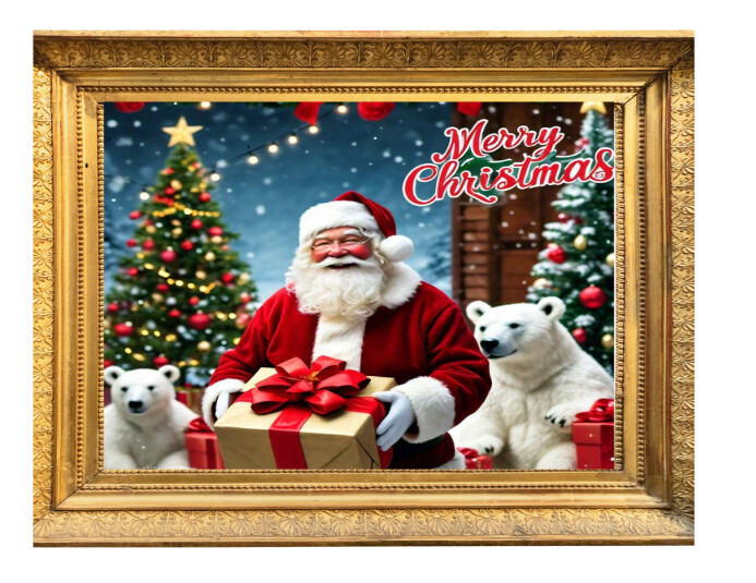 Copy of White red futuristic x- mas wishes | PosterMyWall