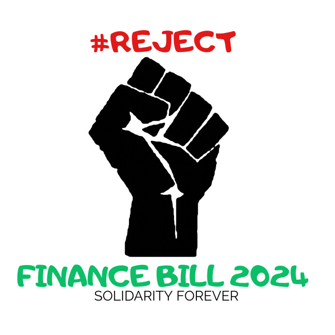 White Reject Finance Bill 2024 Instagram Post Template | PosterMyWall