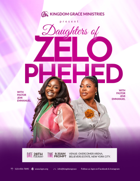 Copy of White Religious Event Flyer | PosterMyWall