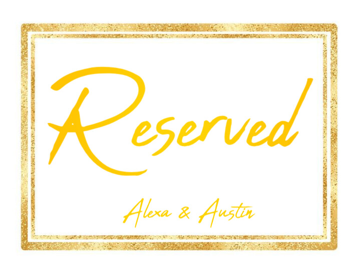 White Reserved Flyer (us Letter) Template | PosterMyWall