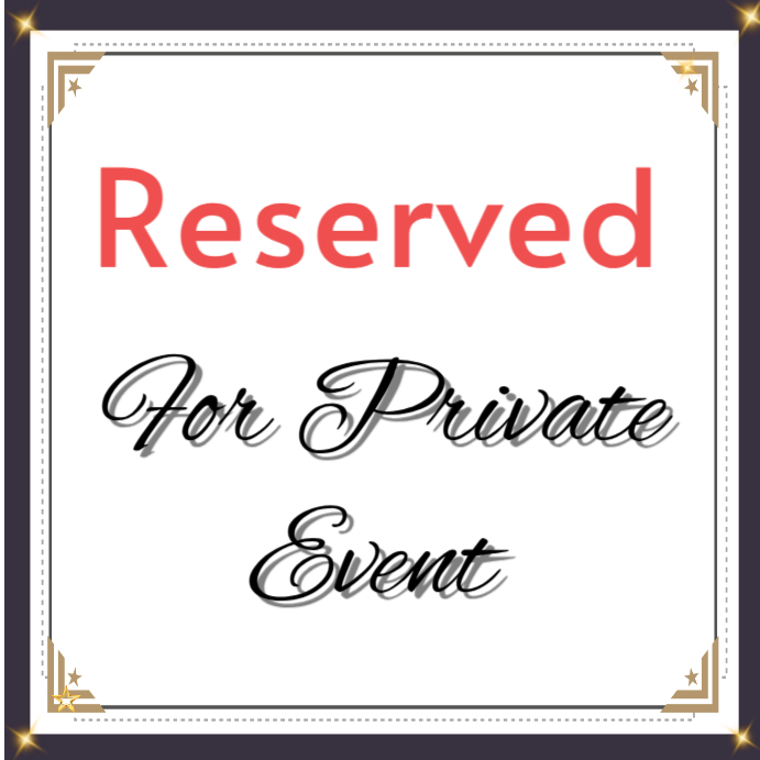 White Reserved For A Private Event Instagram Post Template | PosterMyWall