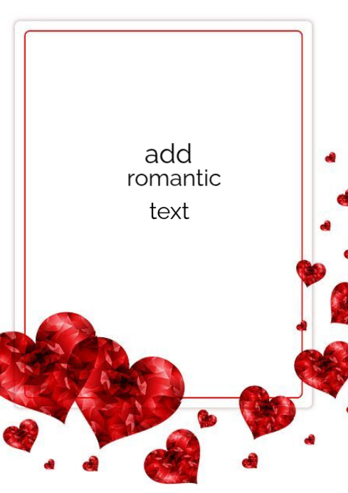 White Romantic A3 Template | PosterMyWall