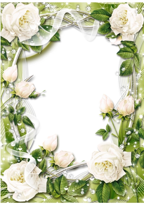 white rose frame border Template | PosterMyWall