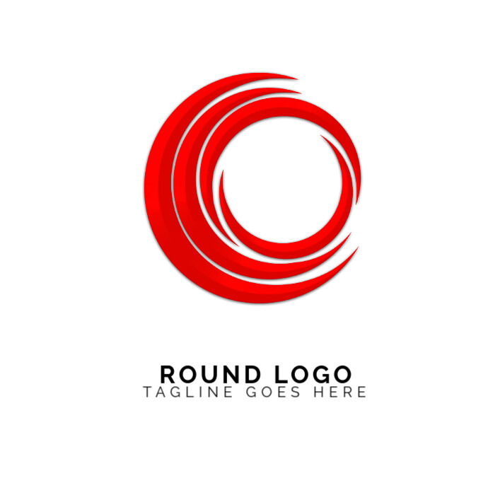 White Round Circle Logo เทมเพลต | PosterMyWall