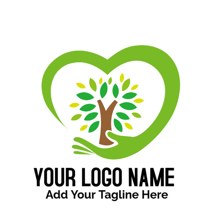 White Saving Tree Illustration, Love Logo Tree Slogan, Green Tree Green ...