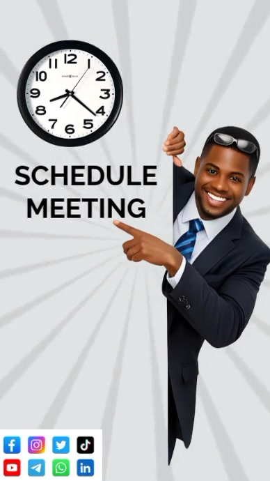Plantilla de White Schedule Meeting Instagram Reel Video | PosterMyWall