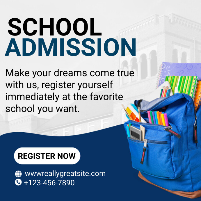 Copy of White School Instagram Post | PosterMyWall