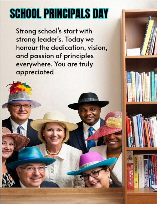 Copy of White School Principals Day Appreciation Poster Flyer (us ...