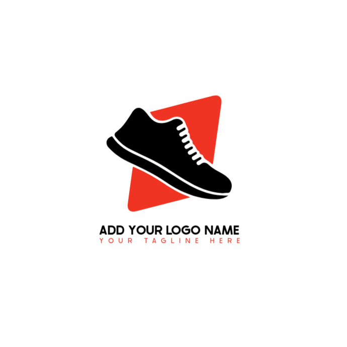 Plantilla de White Shoes/brand/business/icon/symbol/identity/unique ...