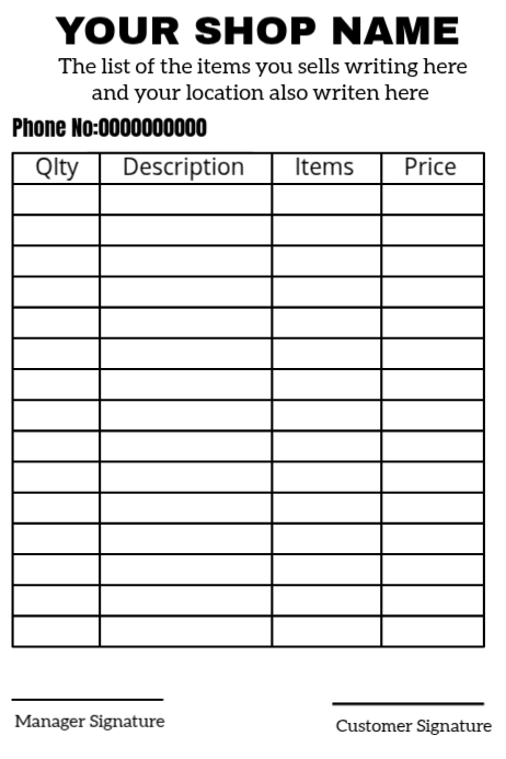 Plantilla de White Shop Inventory List Poster | PosterMyWall