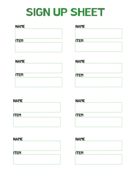 White Simple Sign Up Flyer (us Letter) Template | PosterMyWall