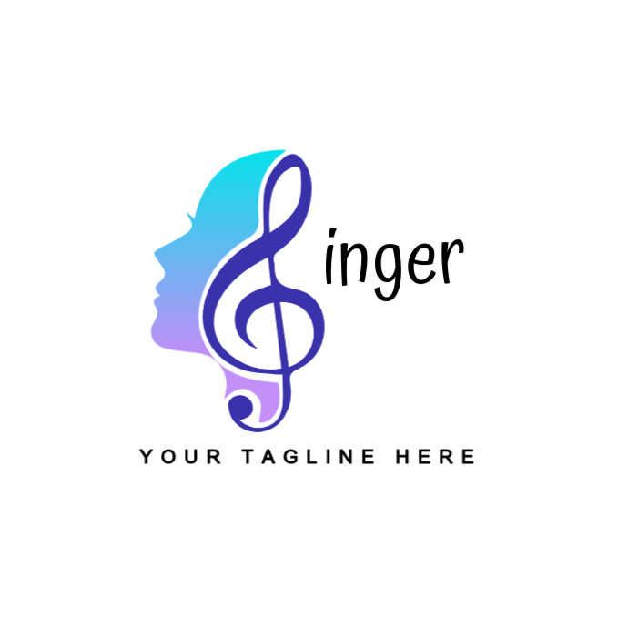 White Singer/vocal/karaoke/choir/music Notes/woman Face/silhouette ...