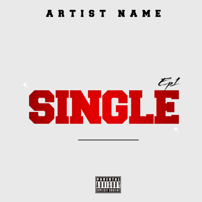 White Single Mixtape Cover Album Cover Template | PosterMyWall