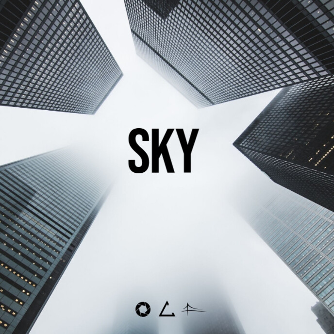 Modèle White Sky Album Cover | PosterMyWall