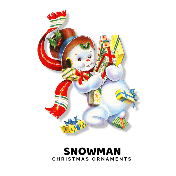 White Snowman Logo Template | PosterMyWall