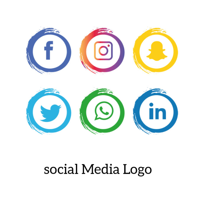 White Social Logo Template | PosterMyWall