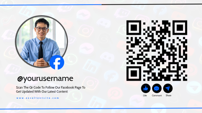 White Social Media Promotion Digital Display Template | PosterMyWall