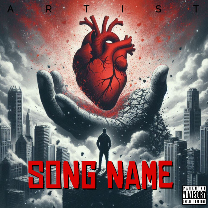 Plantilla de White Song Album Album Cover | PosterMyWall