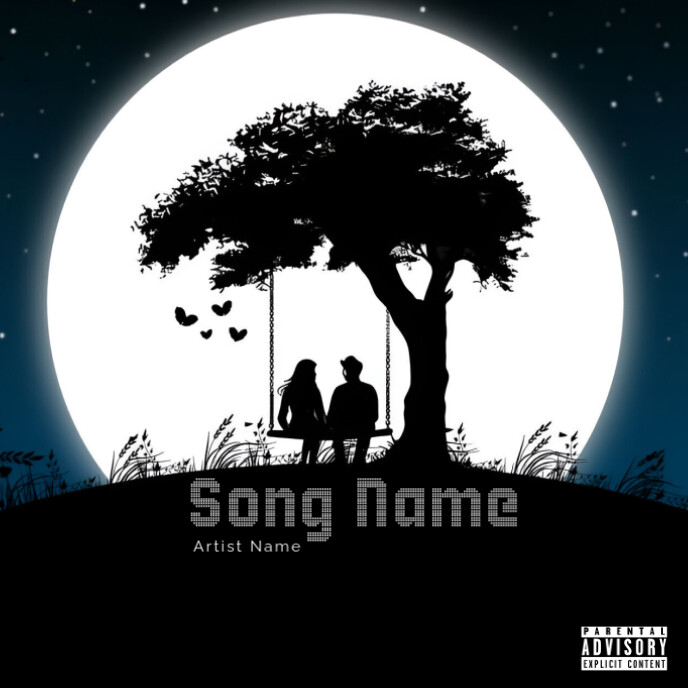 White Song Album Cover Template | PosterMyWall