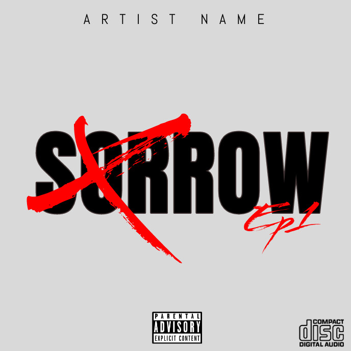 White Sorrow Music Album Cover Album Cover Template | PosterMyWall