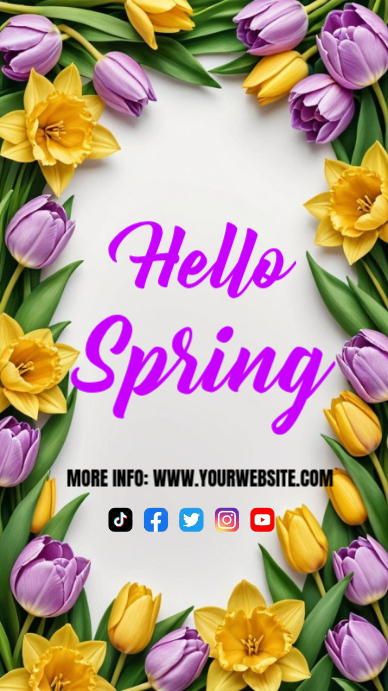 Plantilla de White Spring Announcement Instagram Story | PosterMyWall