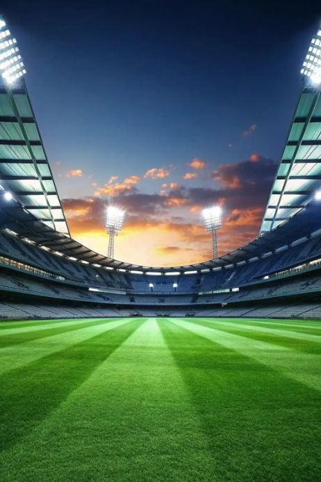 White Stadium Poster Template | PosterMyWall