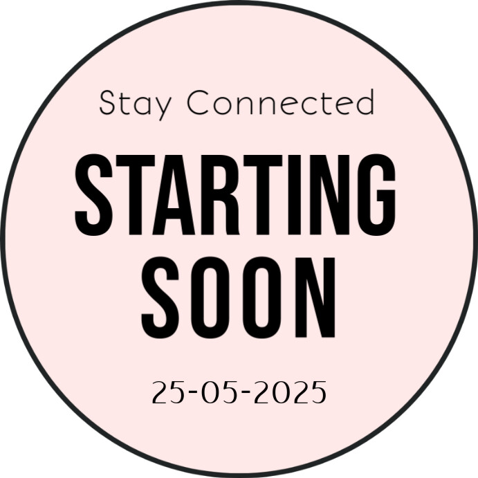 White Starting Soon Notice Instagram Post Template | PosterMyWall