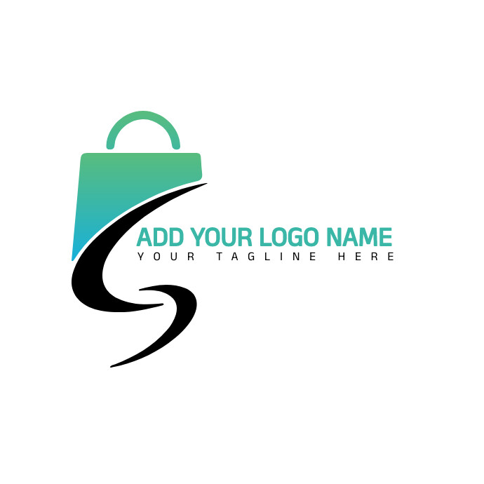 White Store Logo/shopping/bag/shop/business/ Template | PosterMyWall