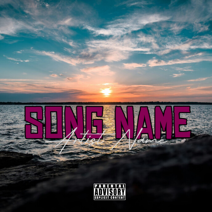 White Sunset Mixtape Album Cover Album Cover Template | PosterMyWall