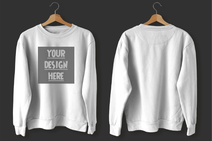 White sweater mockup Template | PosterMyWall