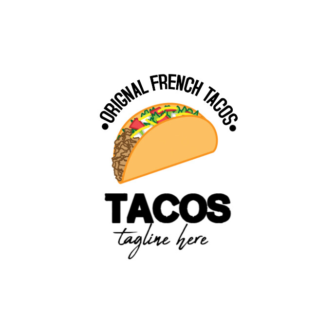 White Tacos Logo/orignal French Tacos/business/resturant/hotel/brand ...