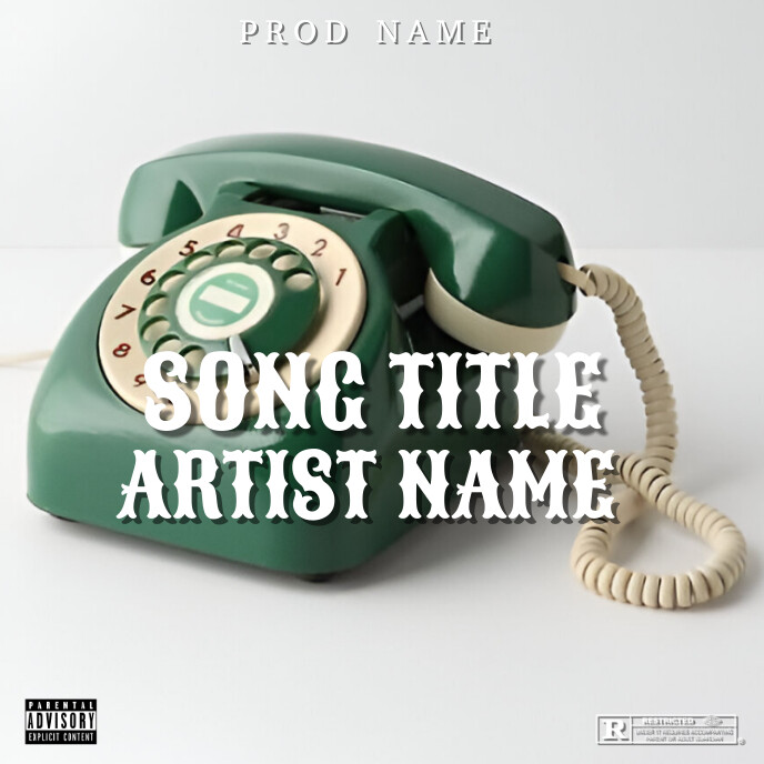 Plantilla de White Telephone Album Cover | PosterMyWall