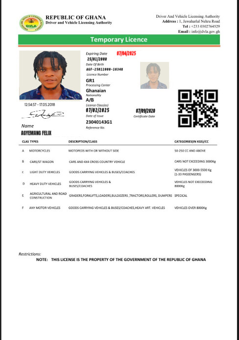 White Temporal Driving Licence. A5 Templat | PosterMyWall