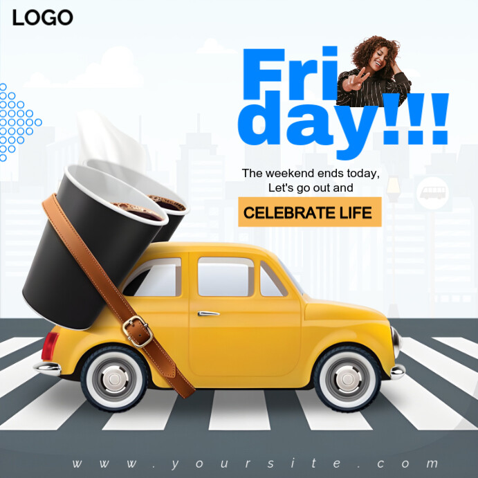 Plantilla de White Tgif Instagram Post | PosterMyWall