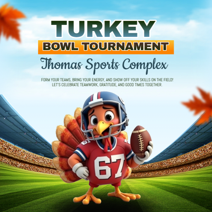 Copia de White Thanksgiving Bowl Tournament Instagram Post | PosterMyWall